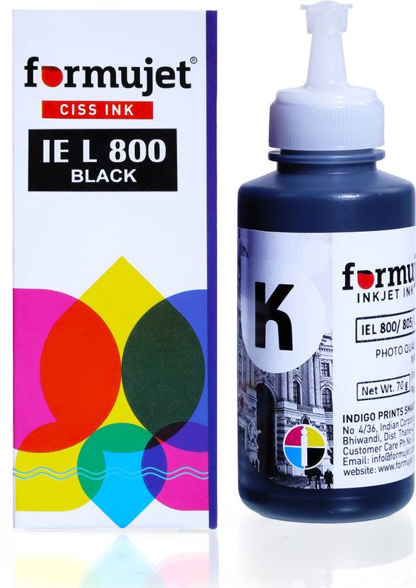 Formujet IE L800 Ink ( Black Color 70 gm) Compatible for ink Tank ...