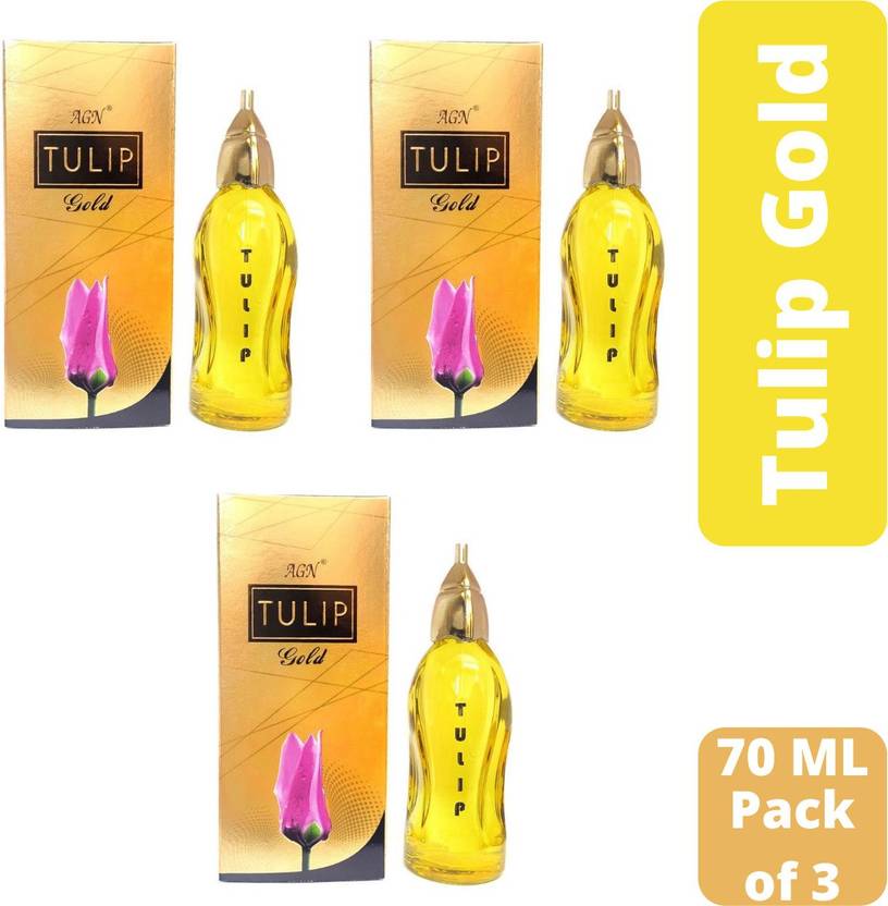 Buy AGN Tulip Gold Perfume 70ml (Pack of 3) Eau de Parfum - 210 ml ...