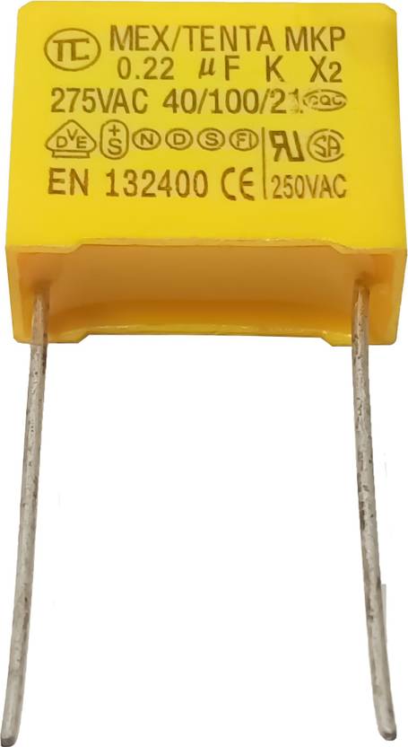 NEMANI BUILDERWARE Safety Capacitor TENTA MKP 0.22uF K X2 (275V ...