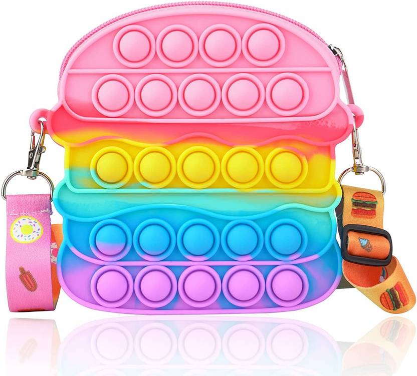 TOTAM Pop Purse Crossbody Bag for Girls Fidget Toys Pop Purse Pop ...