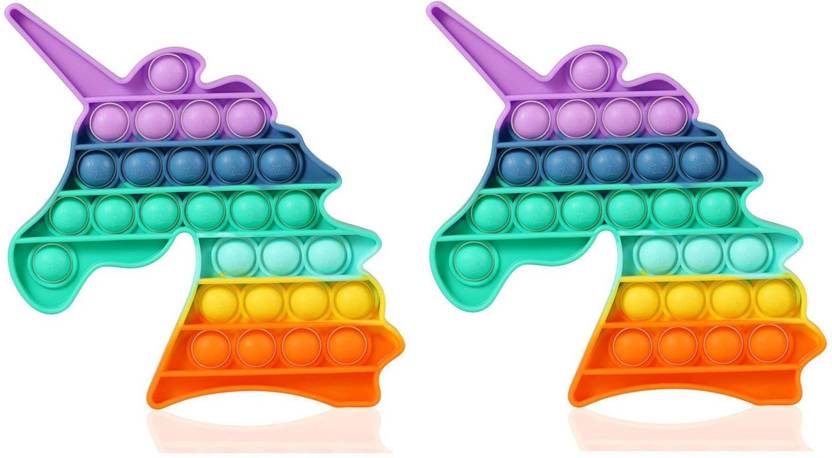 Dilurban Top collection Pop It Fidget Toys | Horse Rainbow Combo | Pack ...