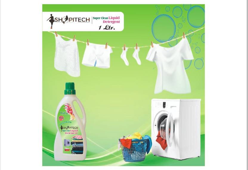 SHOPITECH Easy Wash Liquid Detergent, Suitable for top load detergent ...