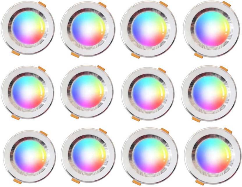 FLIPS Flips Light 9-watt LED 3 Colour in 1 LED Ceiling Down Light (Red ...