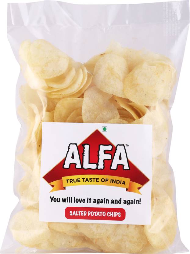 Alfa Foods and Snacks Salted Potato Chips | Salty Wafers | Party Snacks ...