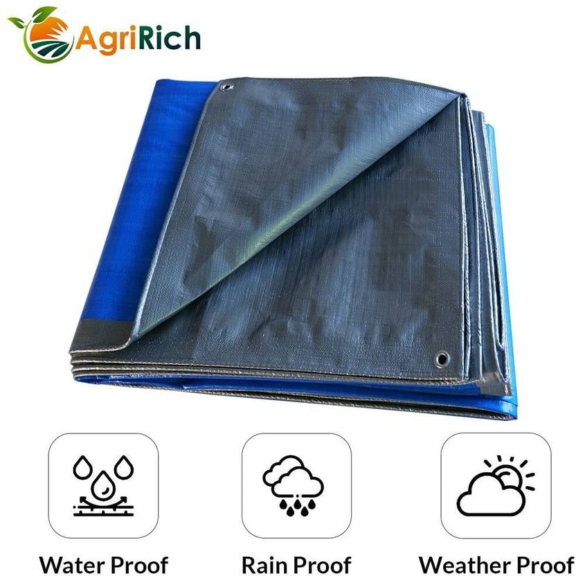 AgriRich 15ft x 18ft Tarpaulin Sheet Waterproof Tirpal Tadpatri Heavy ...
