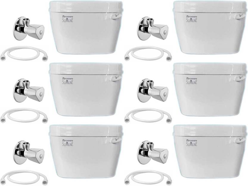 Parryware UNO Single Flush Tank with Trigon angle Valve with PVC ...