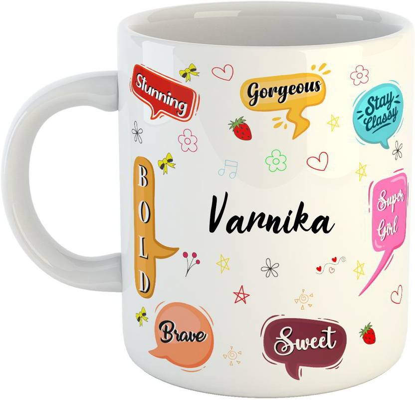 ARTBUG Varnika Name Ceramic Coffee for Girls - Best Birthday Gift for ...