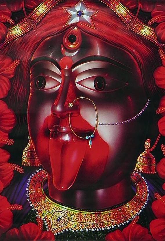Painting of Tarapith Tara Maa Maa kali ji Print Poster on LARGE PRINT ...