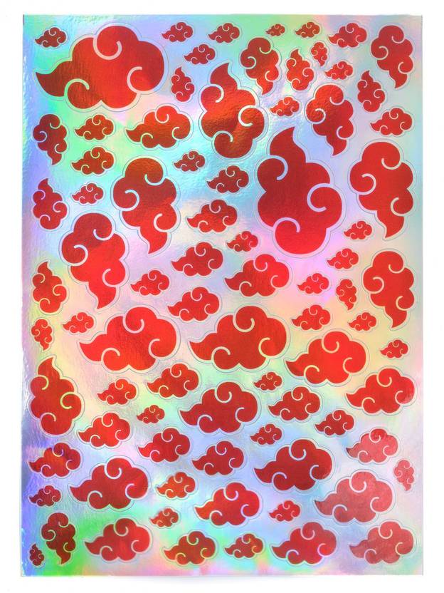 ComicSense 40 cm Akatsuki Clouds Stickers Pack Self Adhesive Sticker ...