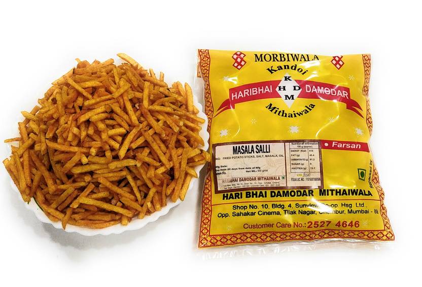 HARIBHAI DAMODAR MITHAIWALA MASALA SALLI - POTATO FLAKES 500 gms Price ...