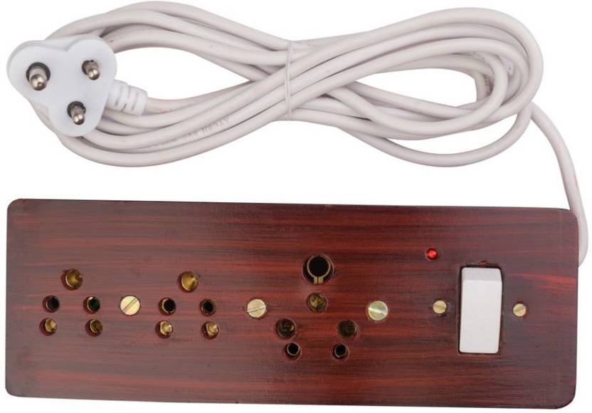 RightCare Duhan Portable Wooden Electric Switch Board withLED indicator ...