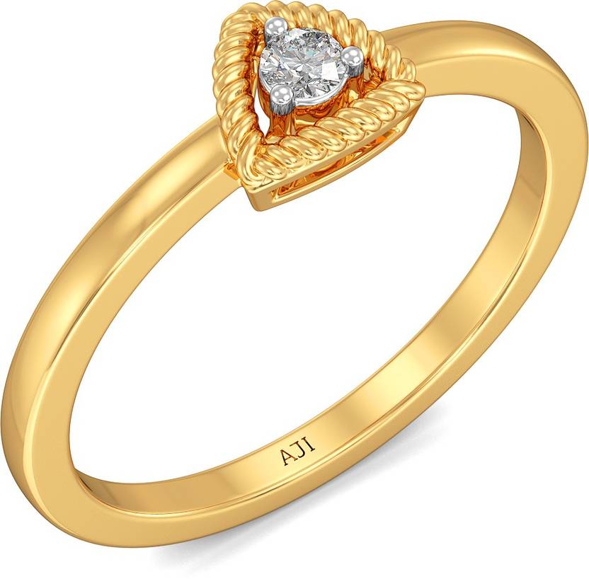Joyalukkas Diamond Ring 18kt Yellow Gold ring Price in India - Buy ...