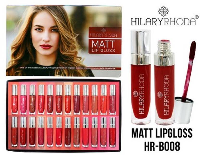 Hilary Rhoda HR-B008 Matt Lipgloss pack of 1(8.5ml) - Price in India ...