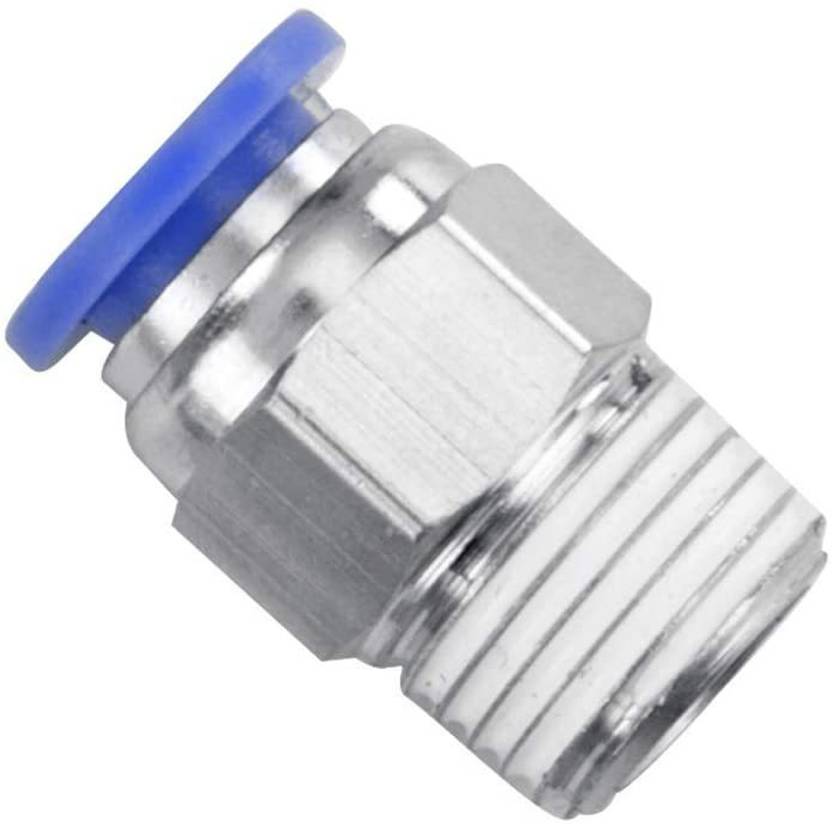 Janatics 6mm Tube 1/4" BSP Thread Quick Connector Pneumatic Air ...