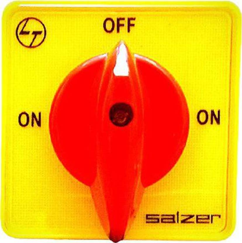 Salzer (L&T) Cam Operated Rotary Switch S63 B13 63Amp 2 Pole ON - OFF ...