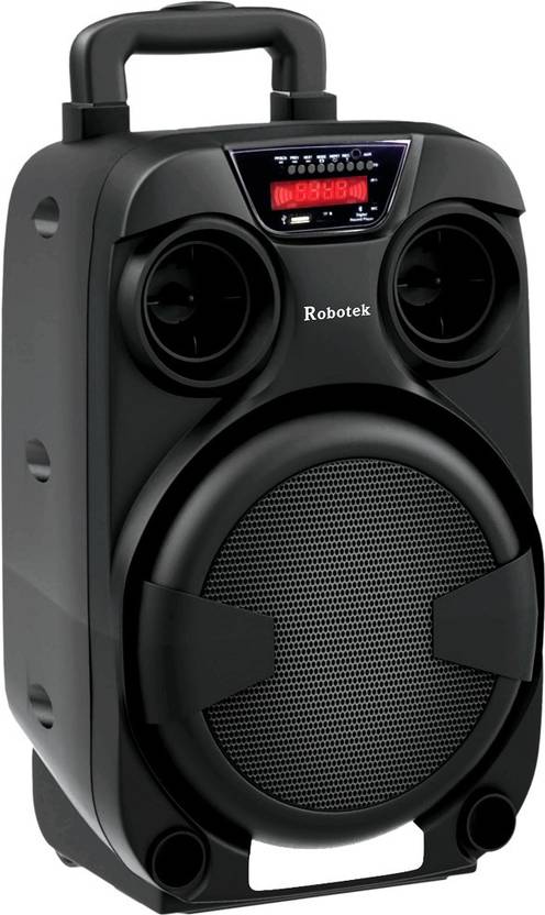 Buy Robotek BoomBox Wireless Bluetooth Party Speaker Wireless Mic, RGB ...