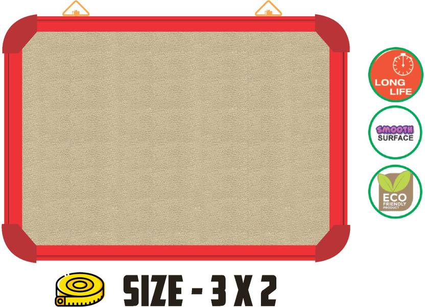 WRITING AND DISPLAY Pin-up display board for office & school ...