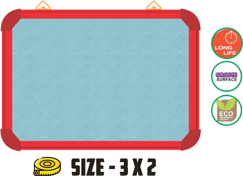 WRITING AND DISPLAY Pin-up display board for office & school ...