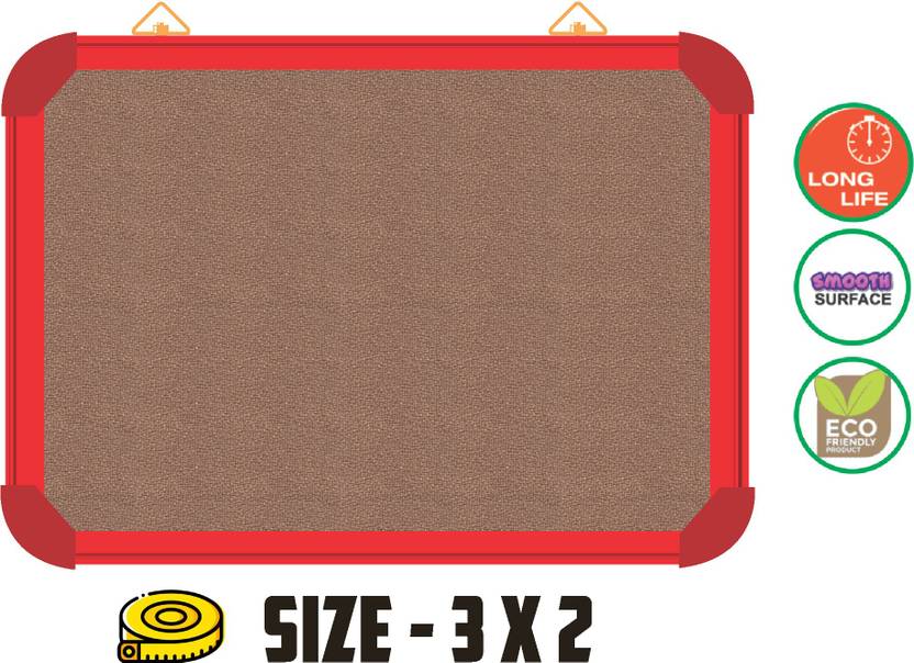 WRITING AND DISPLAY Pin-up display board for office & school ...