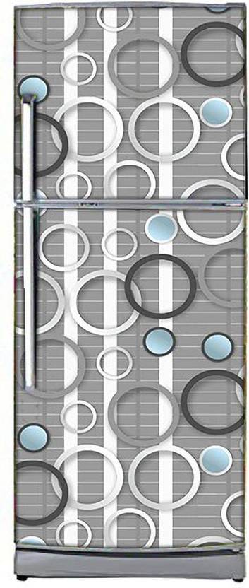 AARYANS 2 162.56 cm Large Double Door Fridge Wallpaper And Decal Self ...