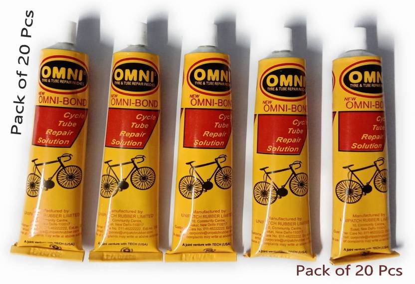Omni BOND Cycle Tube Repair Solution Pack of 20 Pieces Tube ( 50 ml ...