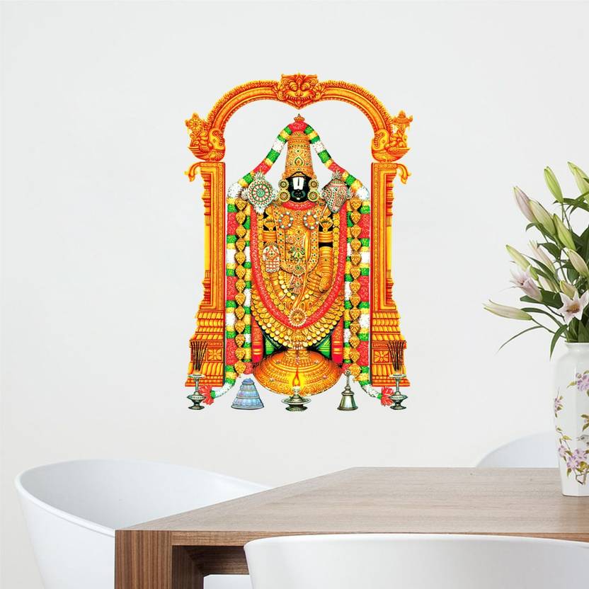 JSS DECORATIONS DESIGNS lord ri venkateswara swamy vaari Wall Sticker ...