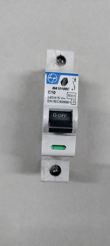 L&T TRIPPER Miniature Circuit Breakers (MCBs) - 10A C-Curve 6KA Single ...
