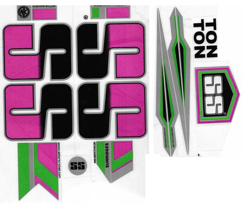 SS DX SS SUNRIDGES PINK RED CRICKET BAT STICKER Bat Sticker - Buy SS DX ...