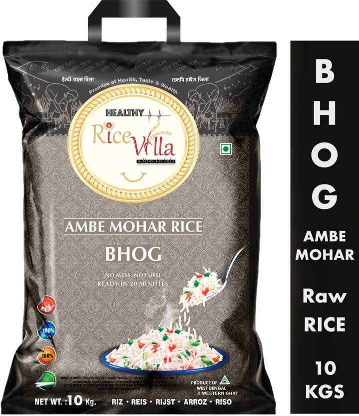 Healthy Rice Villa Ambe Mohar Rice Bhog 10Kg Ambemohar Rice (Small ...