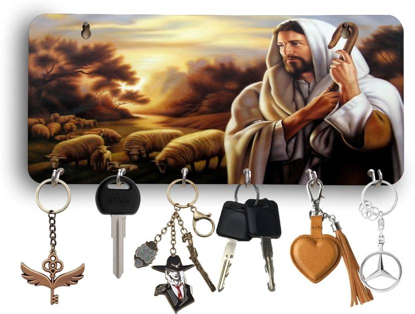 Craftmobile Keyholder Jesus Christ Key Holder Wood Key Holder Price in ...