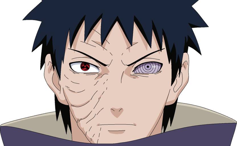 Obito Uchiha with Mask MultiColor PhotoPaper Print (12 inch X 18 inch ...