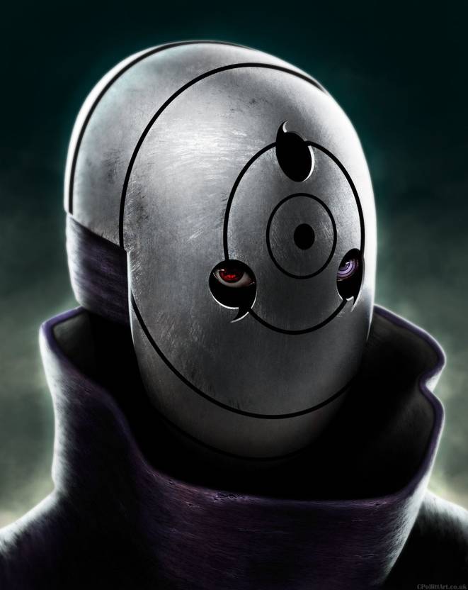 Obito Uchiha Mangekyou Sharingan MultiColor PhotoPaper Print (12 inch X ...