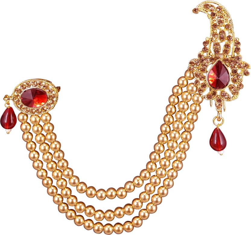 Raadhe creation safa kalgi for groom Brooch Price in India - Buy Raadhe ...