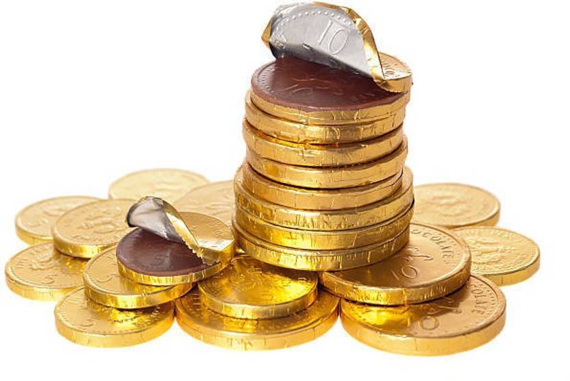 Natural Heaven Gold Coin Milk Chocolates 250gm Gold Coin Chocolates ...