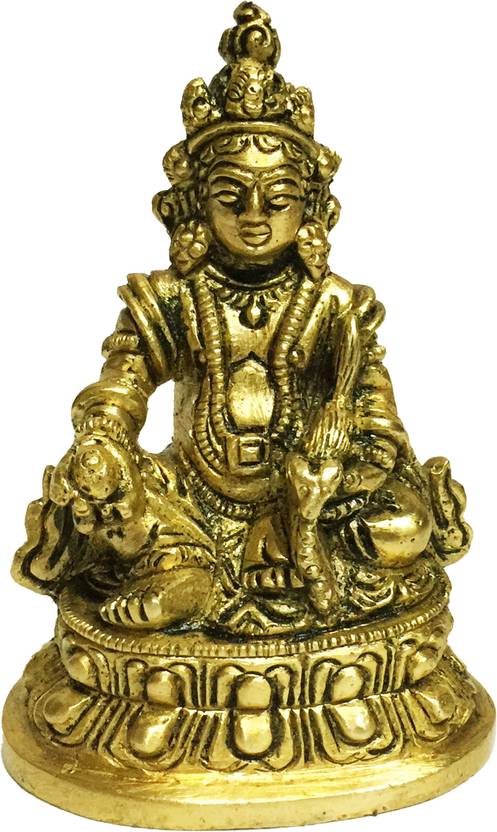 Nivish & co Brass Kuber Statue | Hindu God Kubera Idol God of Wealth ...