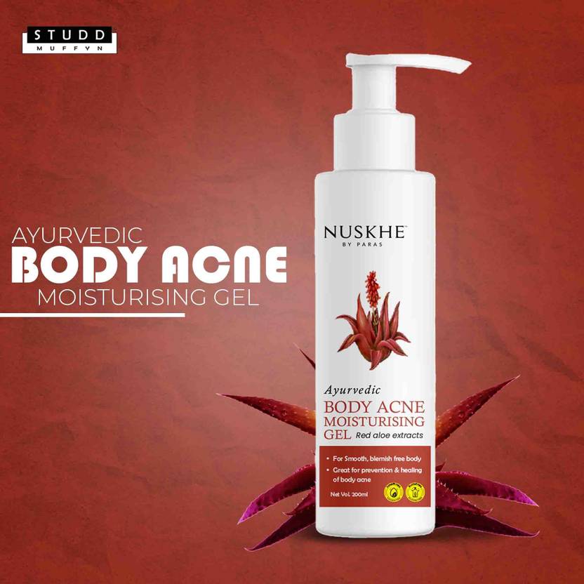 Nuskhe By Paras Ayurvedic Body Acne Moisturising Gel- 200ml - Price in ...
