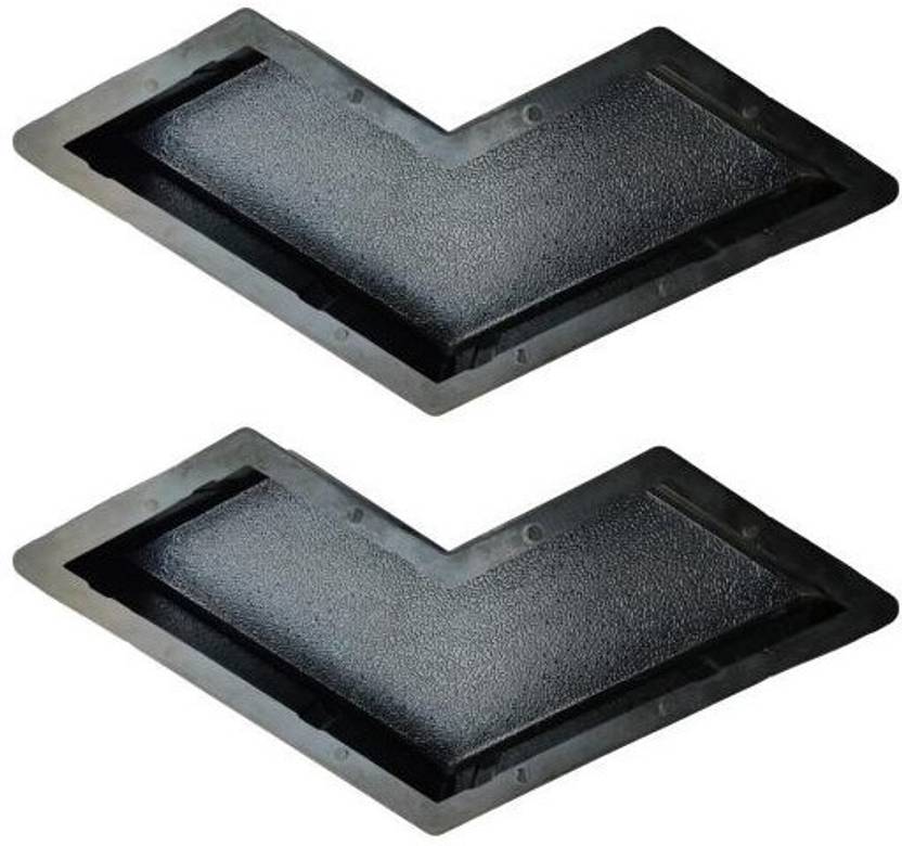 vilas Black PVC 3D (V - Shape) Paver Block Mould 50mm Column Cap & Base ...