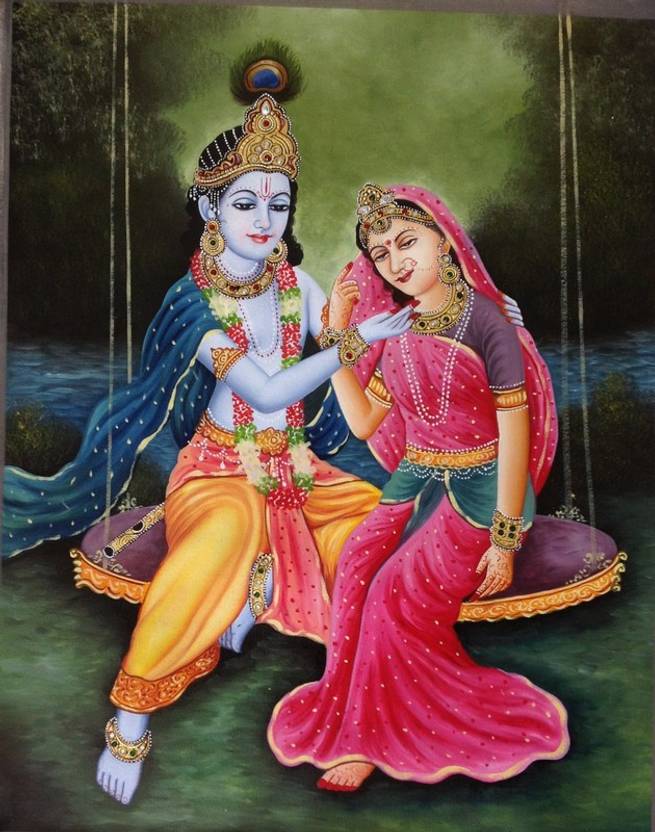 Radha krishna Poster Multicolor Photo Paper Print Poster Photographic ...