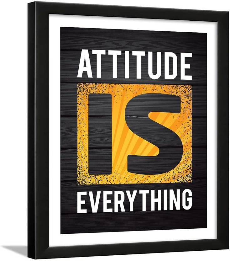 Attitude Quotes Wall Frames - Positive Attitude Wall Frames - Attitude ...