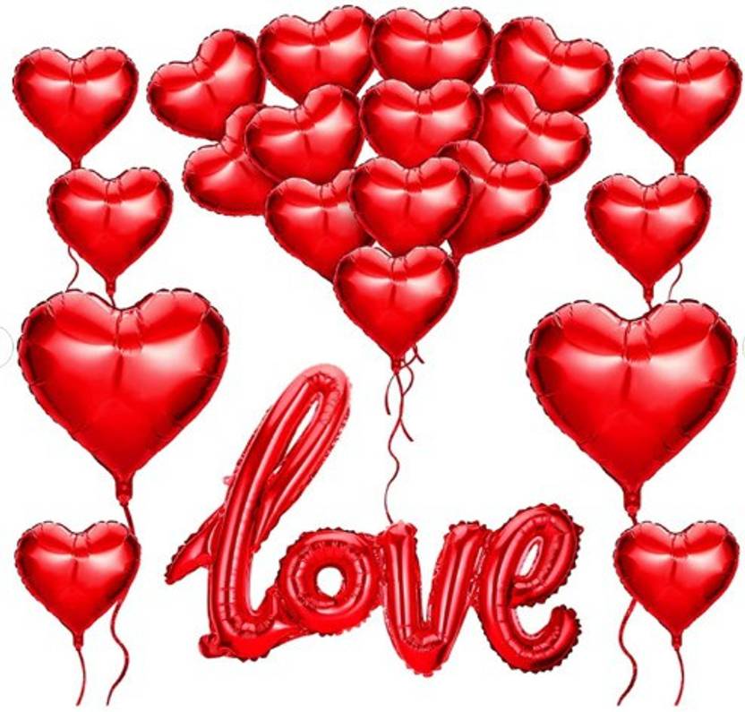 Flipkart.com | Gitanjali Solid Valentines Decoration set-Red Cursive ...