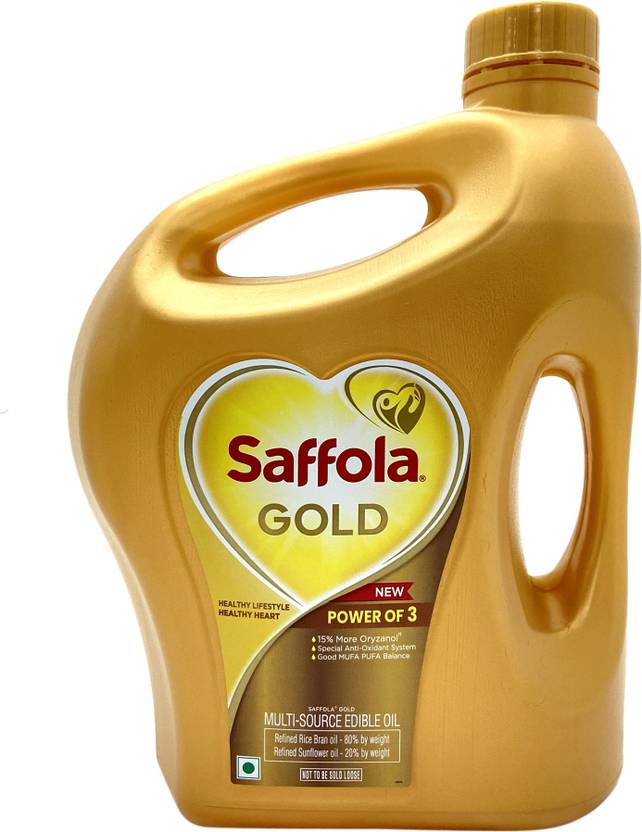 Saffola Gold Rice Bran Oil Can Price in India - Buy Saffola Gold Rice ...