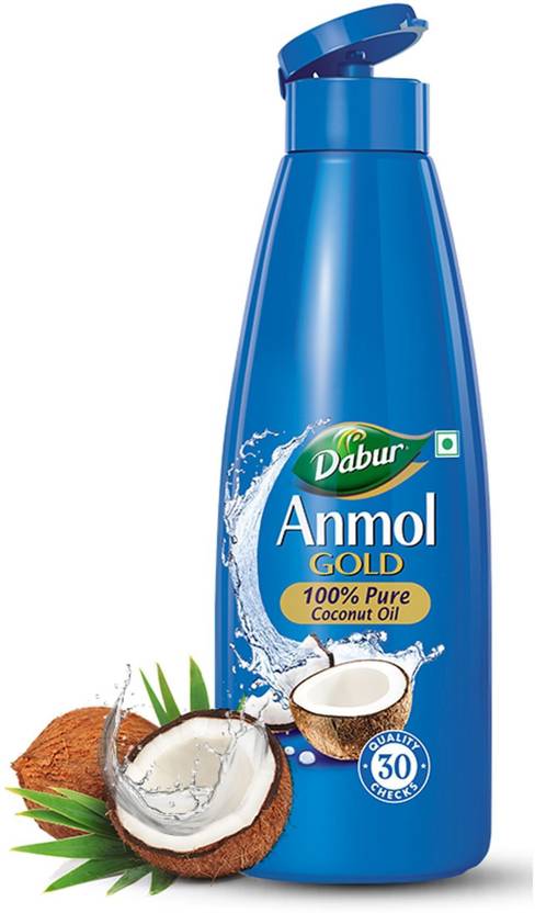 Dabur Anmol Gold 100% Pure Coconut Hair Oil - Price in India, Buy Dabur ...