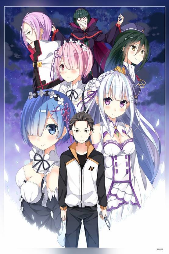 Re Zero Kara Hajimeru Isekai Seikatsu Emilia Re Zero Natsuki Subaru Rem ...