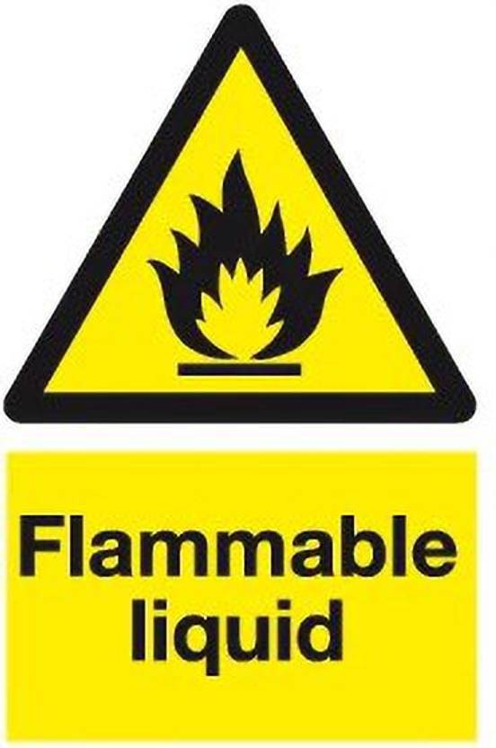SRG INFOTECH Flammable liquid sign board Emergency Sign Price in India ...