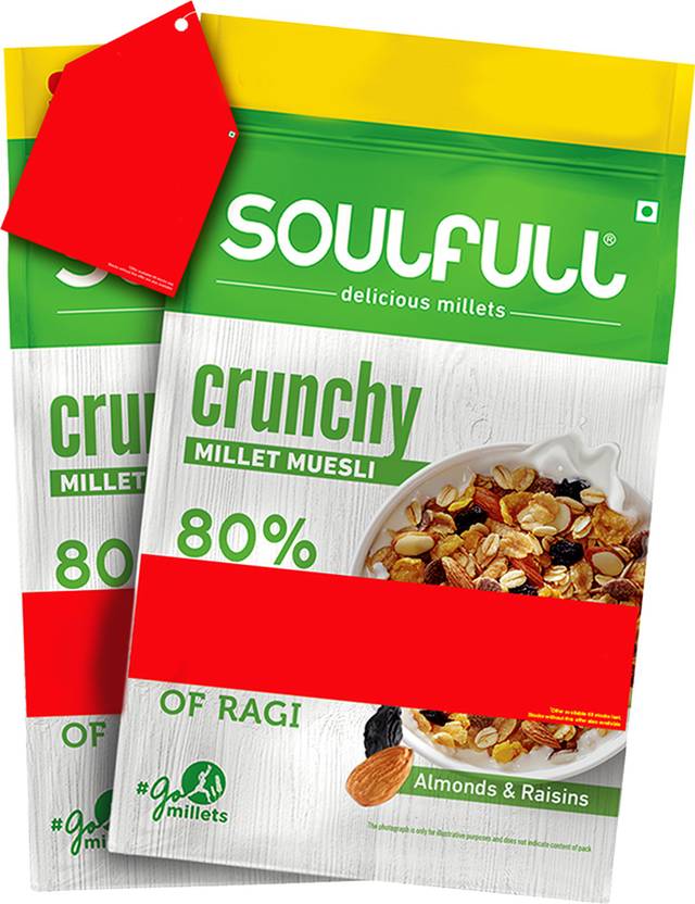 SOULFULL by TATA Crunchy Millet Muesli, Pack of 2 Pouch Price in India ...