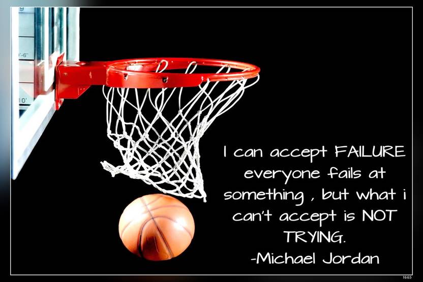 Michael Jordan Quote - Failure Is Key To Success - Motivational Matte ...