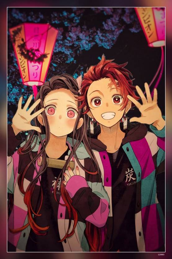 Tanjiro And Nezuko Anime Brother Family Kimetsu Kny No Sister Yaiba ...