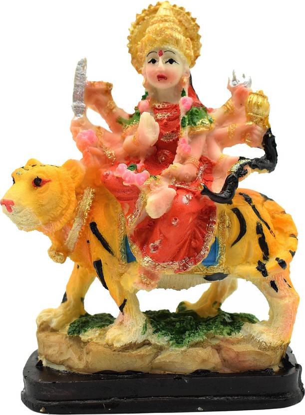 Puja N Pujari Maa Mata Durga Murti Showpiece Idol for Home Mandir Pooja ...