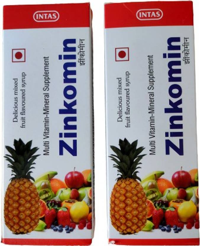 intas Zinkomin Multivitamin & Multimineral Syrup (Mixed Fruit Flavor ...