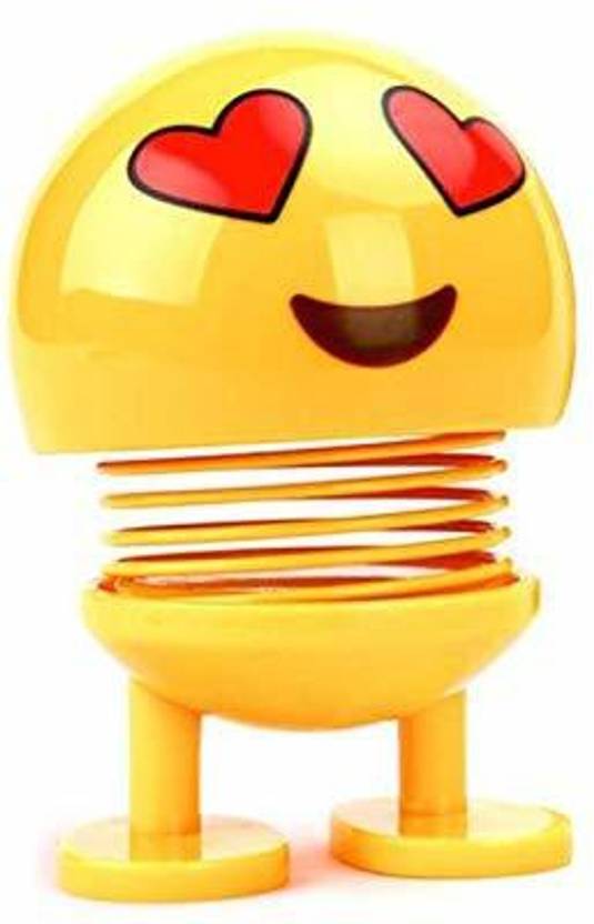 Offer99 Cute Emoji Bobble Head Doll 1 Piece Car Bouncing dashboard Toy ...